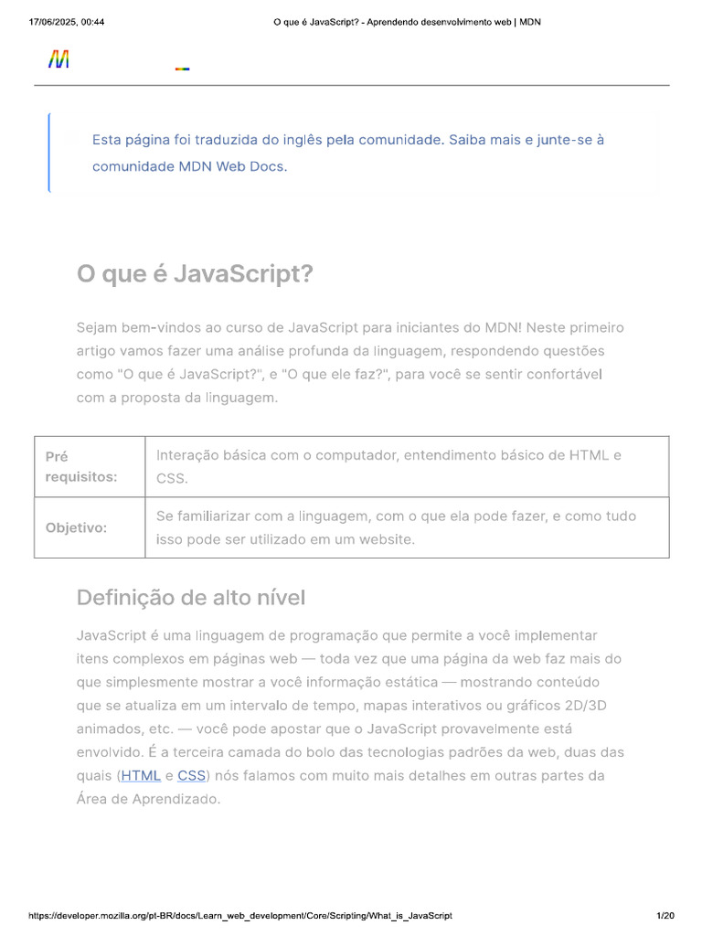 Js Introdução | PDF