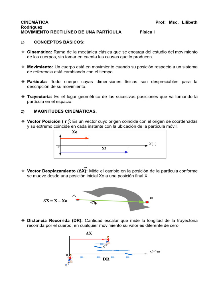 Cinematica | PDF | Velocidad | Aceleración