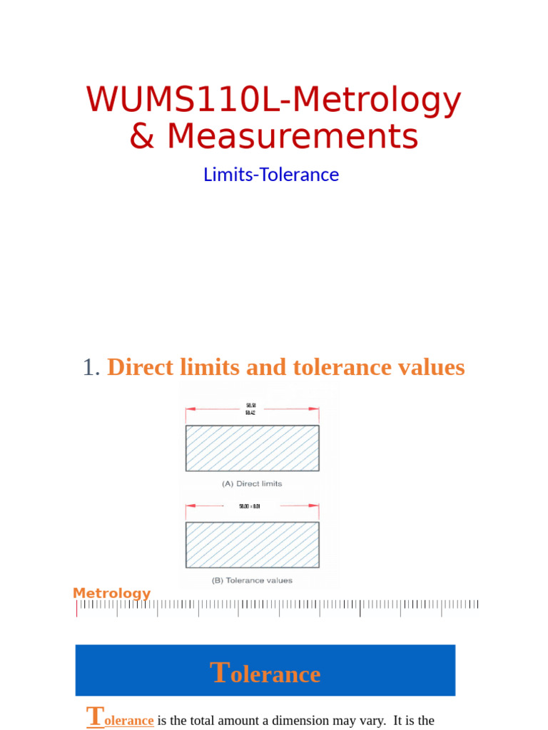 Limits Fits and Tolerances | PDF | Engineering Tolerance | Metrology
