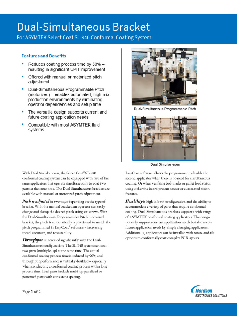 Dual-Simultaneous Bracket for SL-940 | PDF