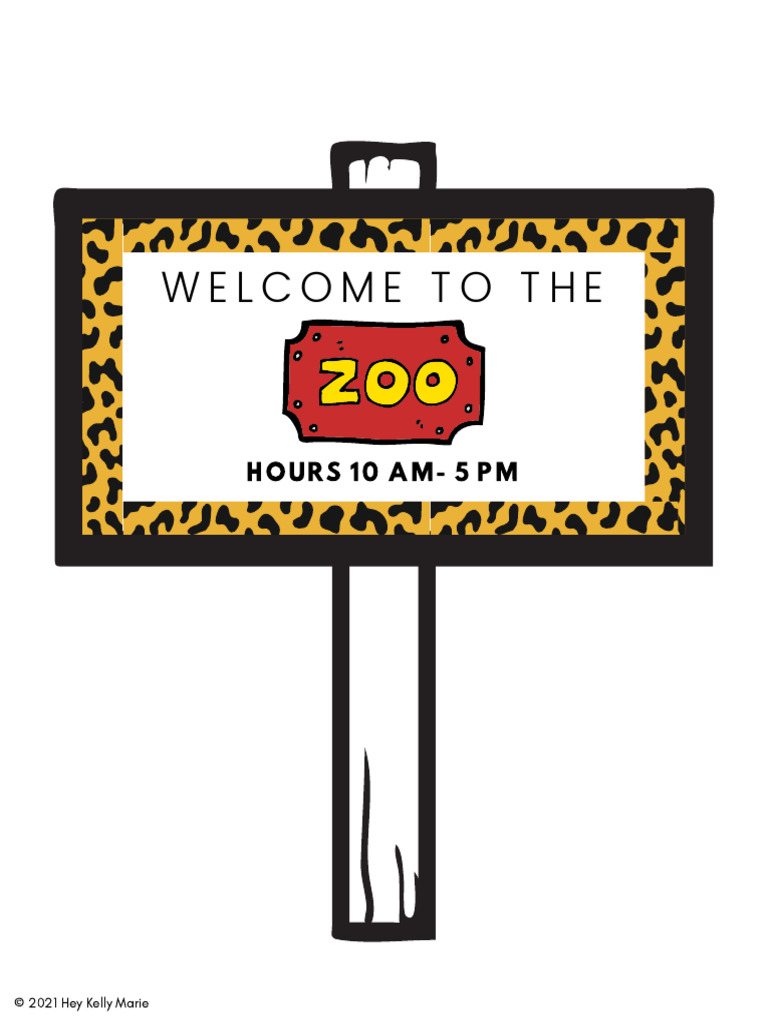 Zoo Dramatic Play Printables | PDF | Zoology