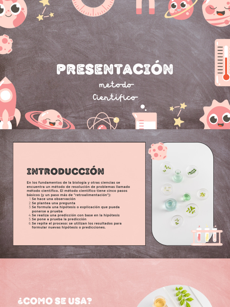 Presentación Del Metodo Cientifico | PDF | Método científico | Hipótesis