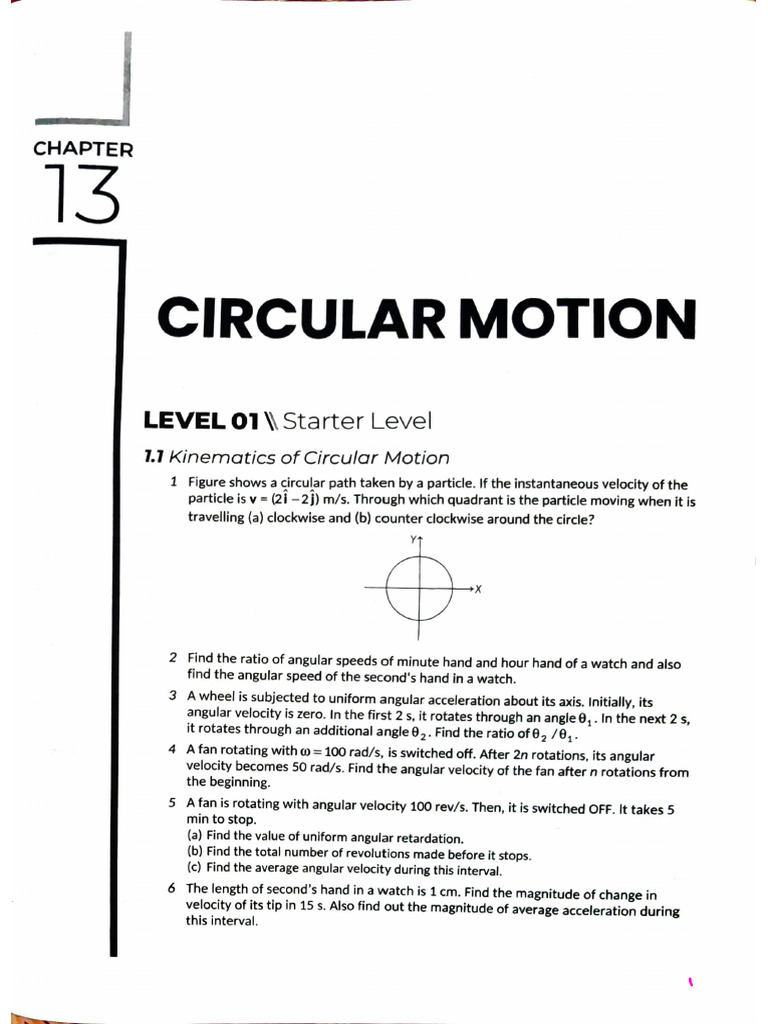 13.1) Circular Motion Assignment | PDF
