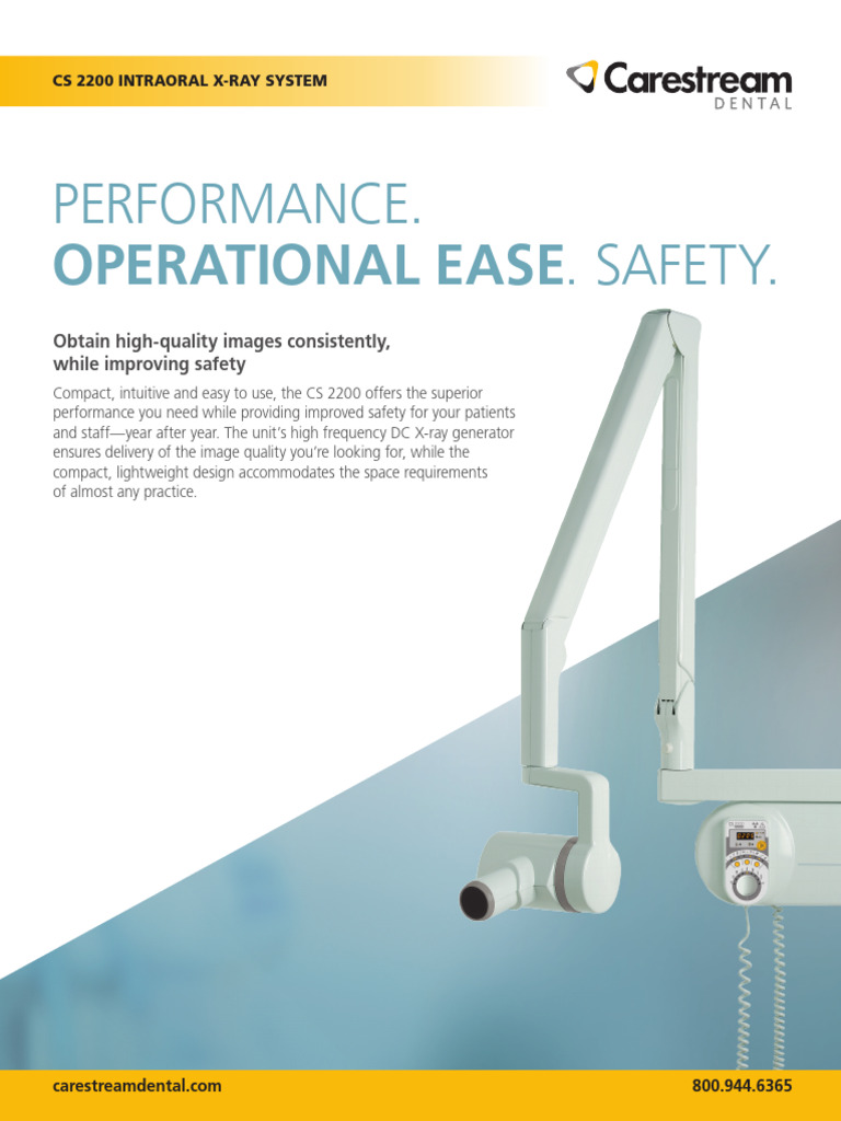 CS 2200 Intraoral X-Ray System Overview | PDF | X Ray | Medical Imaging