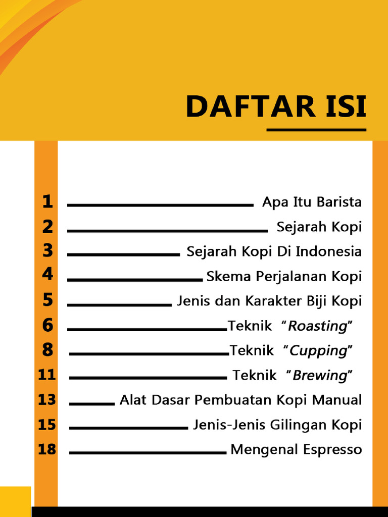 Modul Pelatihan Barista | PDF