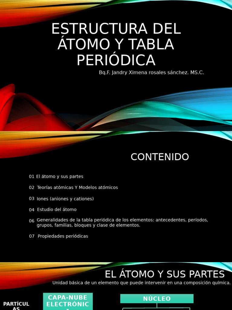 Estructura Del Átomo y Tabla Periódica | PDF | Átomos | Orbital atómico
