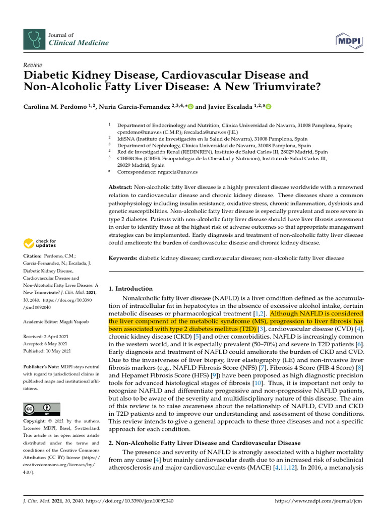 Diebetes With CVD, CKD & NAFLD | PDF | Cardiovascular Diseases ...