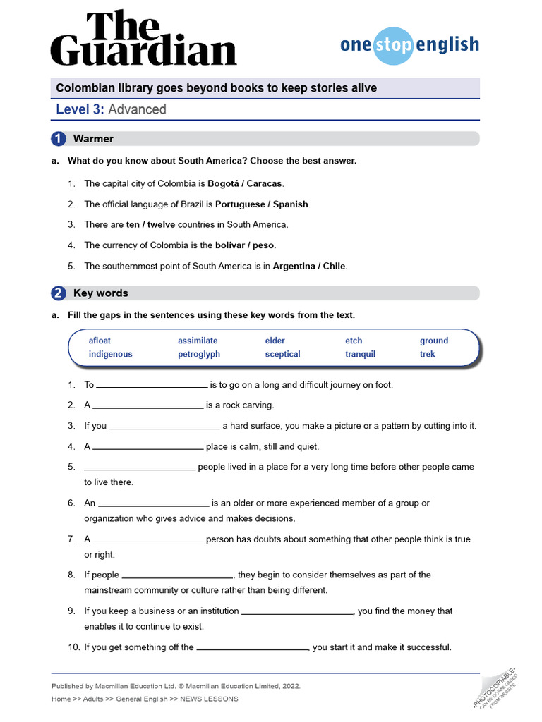 Colombian Library - Advanced News Article | PDF
