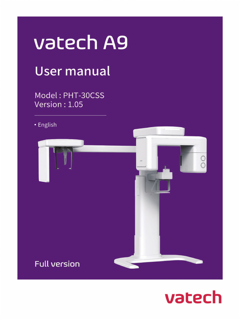 vatech A9 (PHT-30CSS) User Manual | PDF | Electrostatic Discharge ...