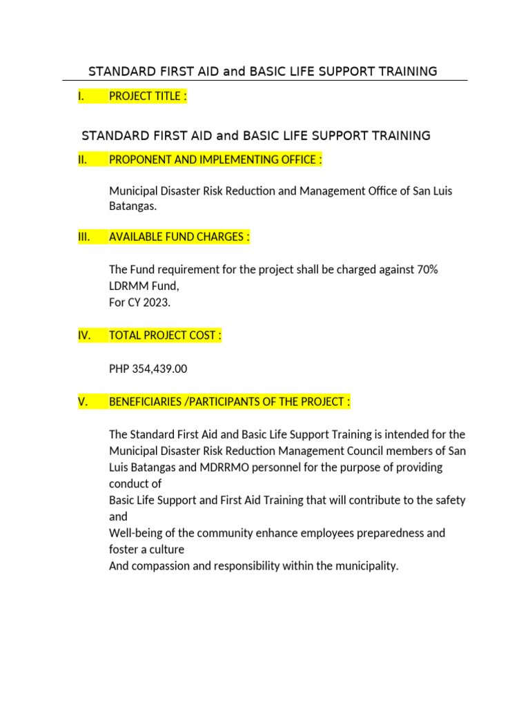 First Aid & BLS Training for Safety | PDF | Cardiopulmonary ...