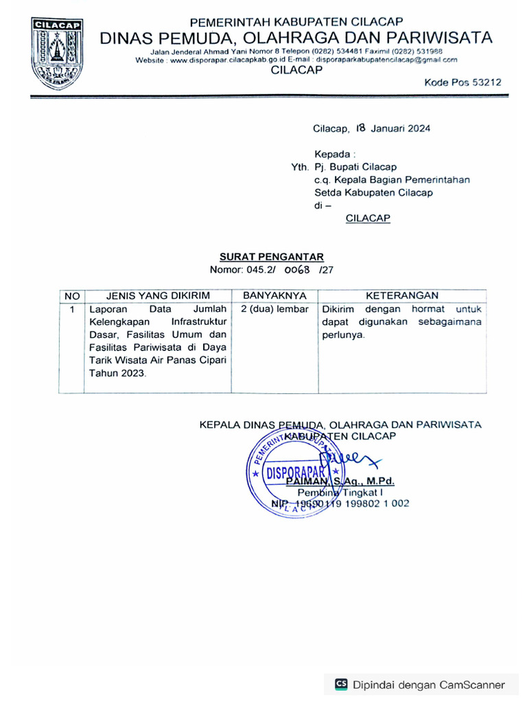 Jumlah Kelengkapan Infrastruktur DTW 2023 | PDF