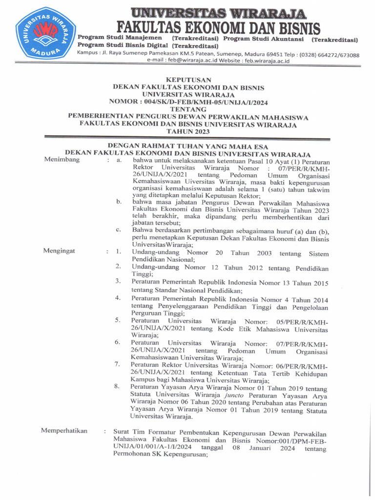 SK-Pemberhentian DPM 2023 | PDF