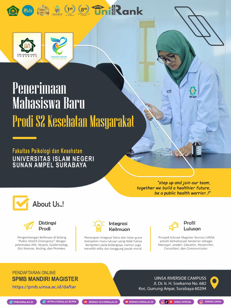 Flyer S2 Kesmas UINSA | PDF