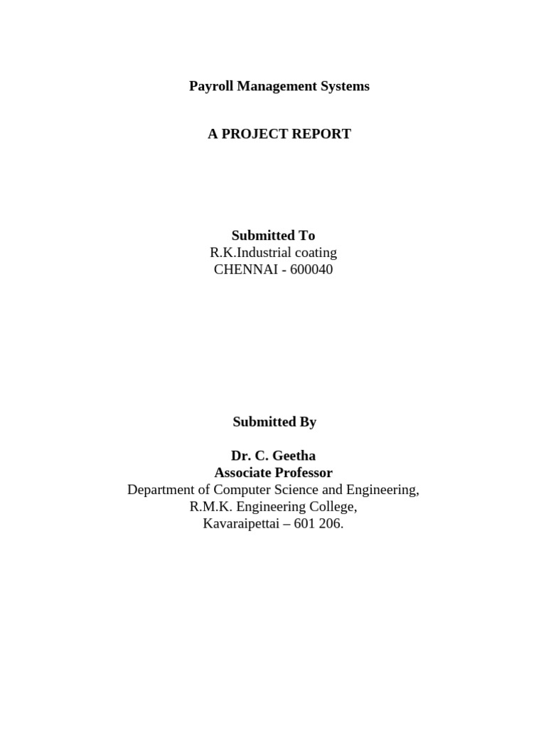 Payroll Management Systems | PDF | Software Testing | Payroll