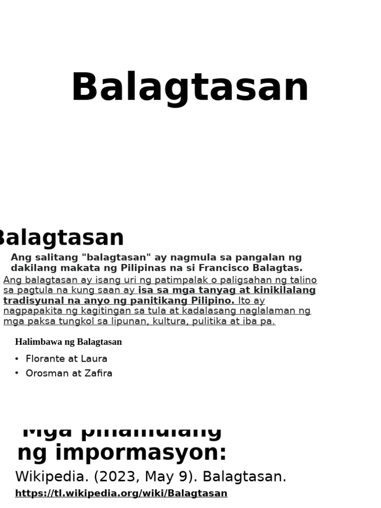 Balagtasan | PDF