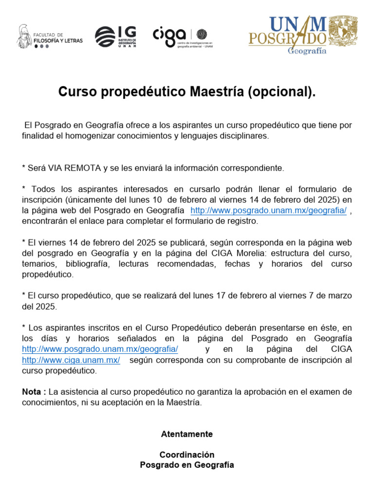 Curso Propedeutico Maestria | PDF