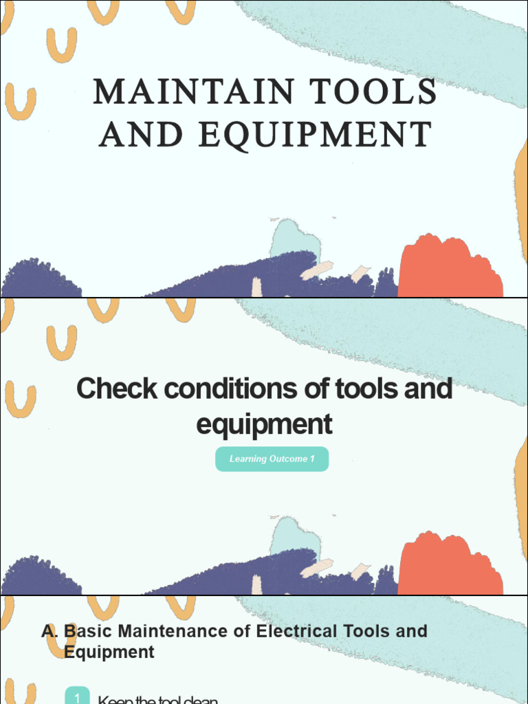 LESSON 1 L.O.1-Basic Tool Maintenance | PDF | Personal Protective ...