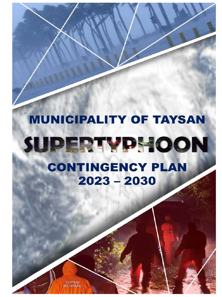Taysan Super Typhoon Contingency Plan | PDF | Tropical Cyclones | Typhoon