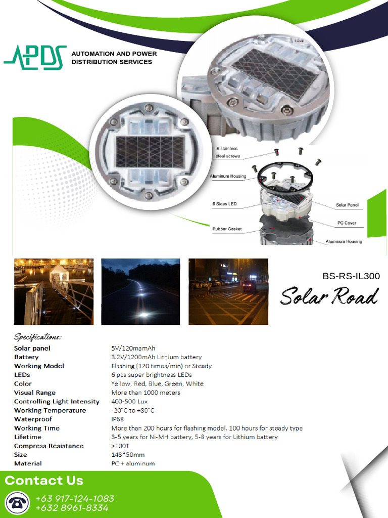Green and White Modern Solar Panel Tiktok Story (A4) | PDF