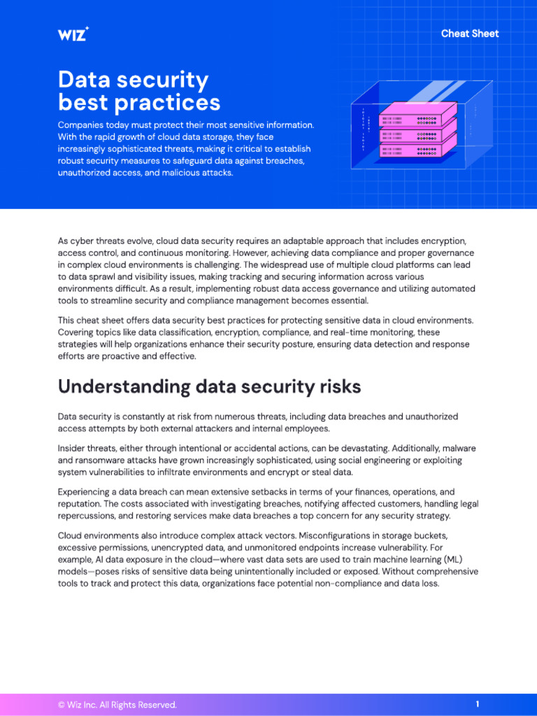 Data Security Best Practices | PDF | Security | Computer Security