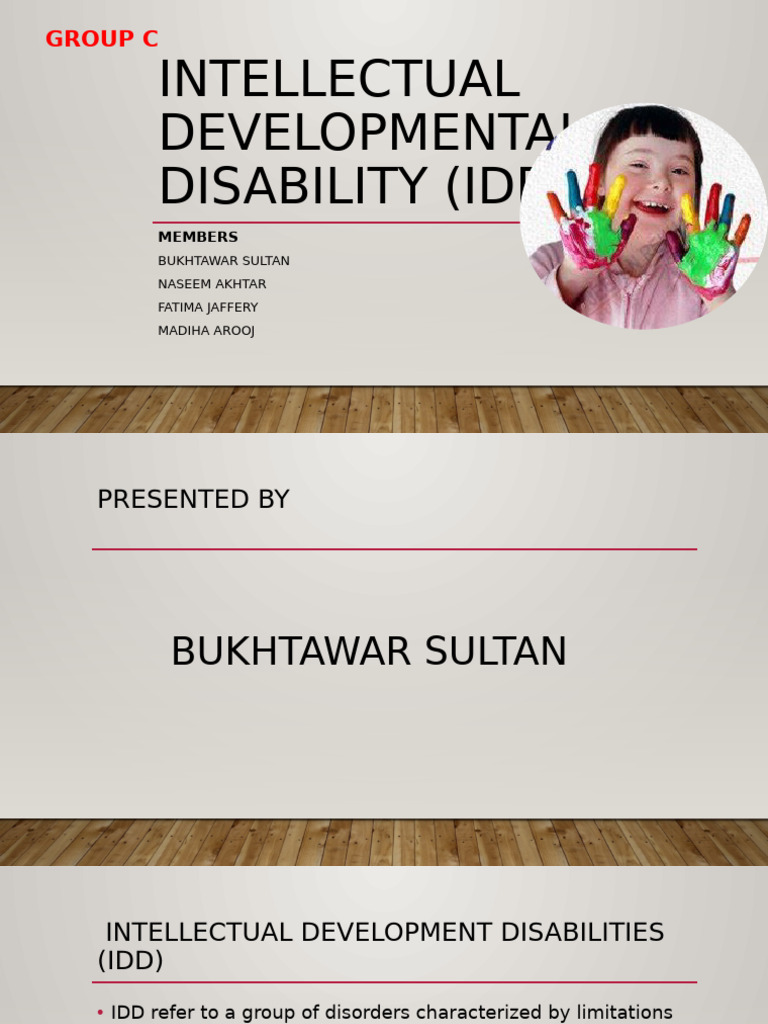 Intellectual Developmental Disability (Idd) | PDF | Intellectual ...