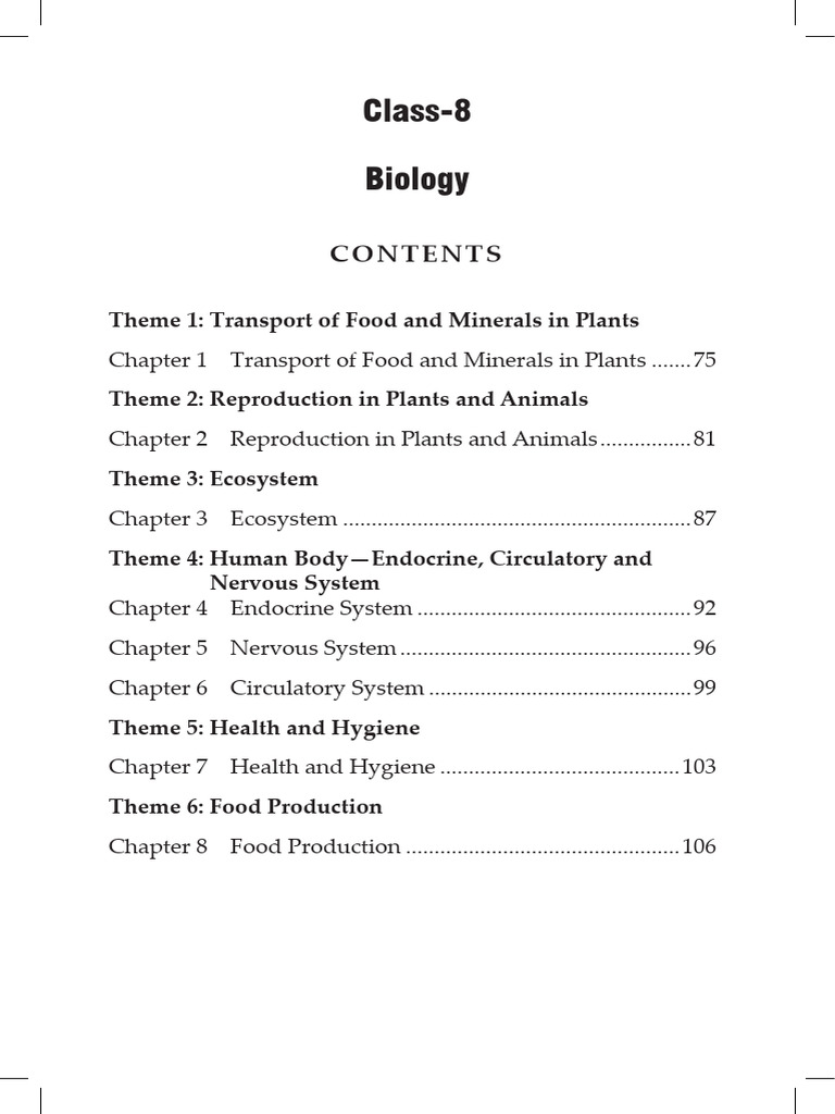Biology-8 Answer Key (2) | PDF | Ecosystem | Plant Nutrition