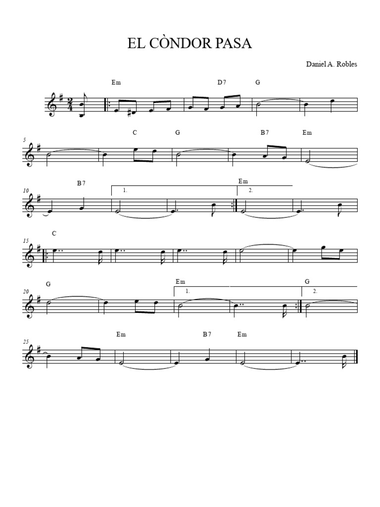 El Condor Pasa | PDF
