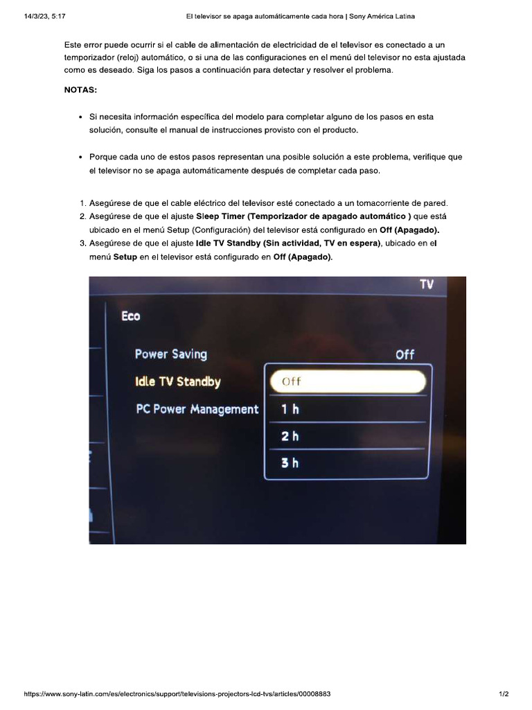 Sony Como Reparar Error de TV | PDF