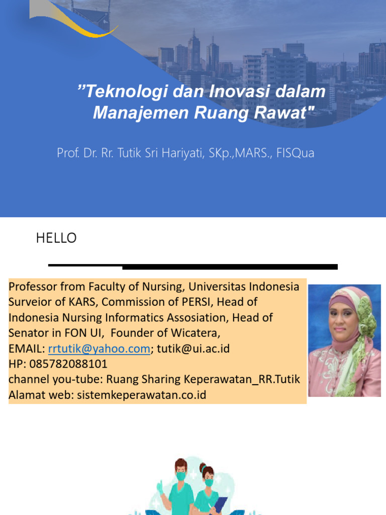 Teknologi Dan Inovasi Dalam Manajemen Ruang Rawat | PDF | Health Care | Social Programs