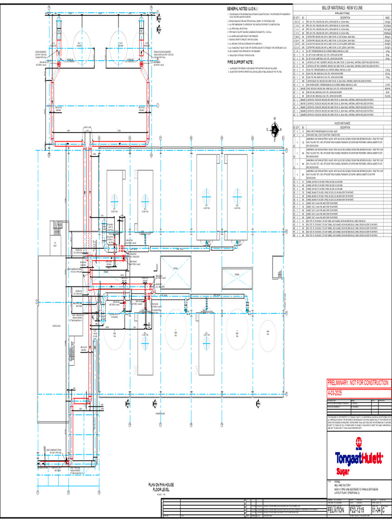 f22-1215!01!04 Rev C - New v1 Pipe Line Kestners To Pans Diffusers Lay... | PDF | Pipe (Fluid ...