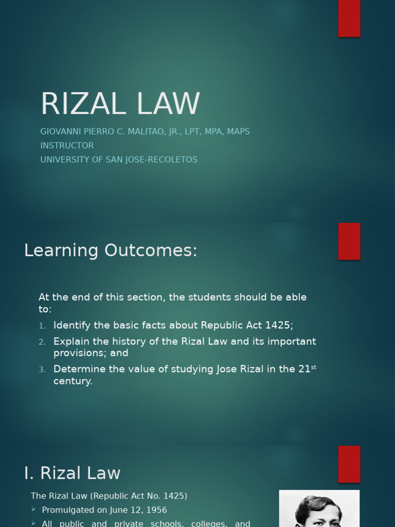 Introduction To RIZAL 101 | PDF | Philippines