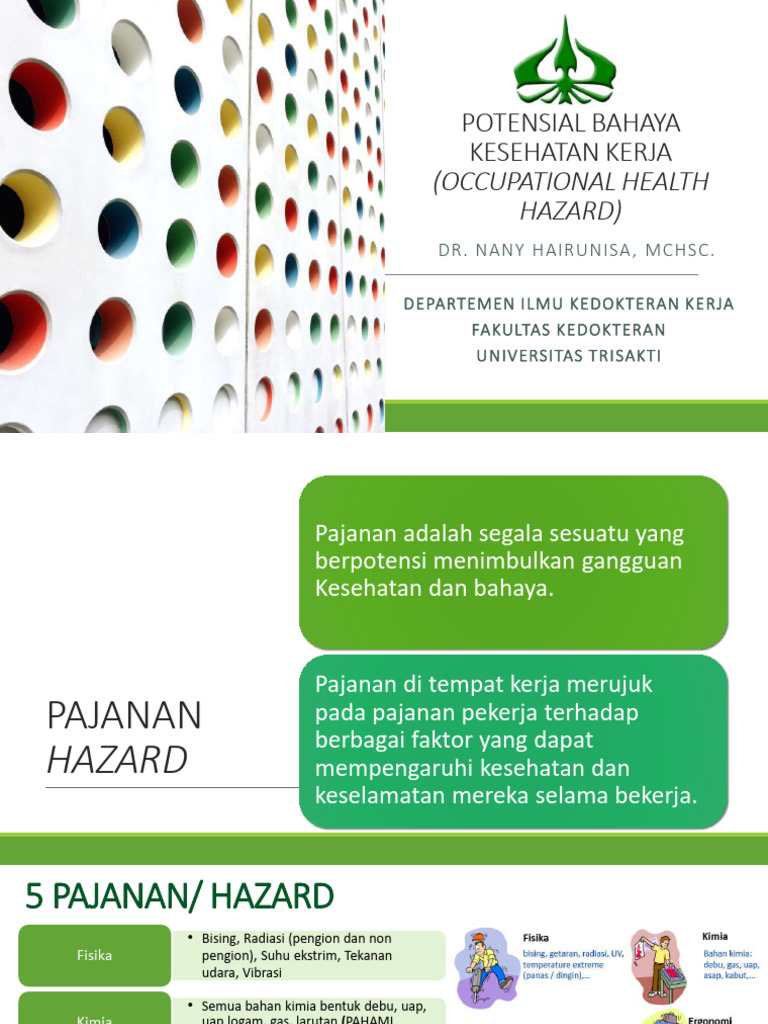 IKM 01 Hazard Bahaya Potensi Kesehatan Kerja | PDF
