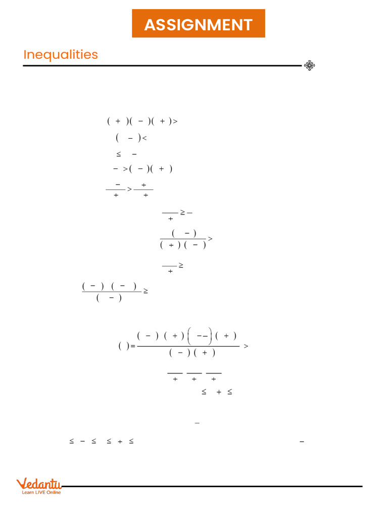 Inequalities Problem Set and Solutions | PDF