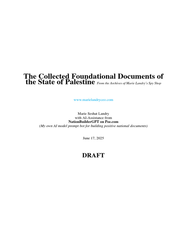 The Collected Foundational Documents of The State of Palestine | PDF ...
