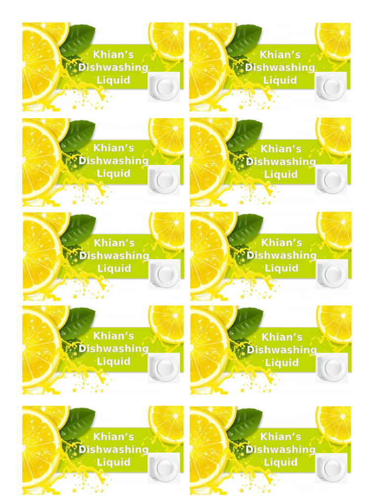 Diswashing Liquid | PDF