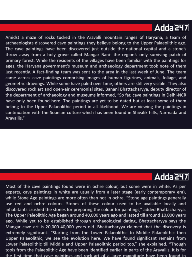 Reading Comprehension SSC CGL | PDF | Paleolithic | Rapeseed