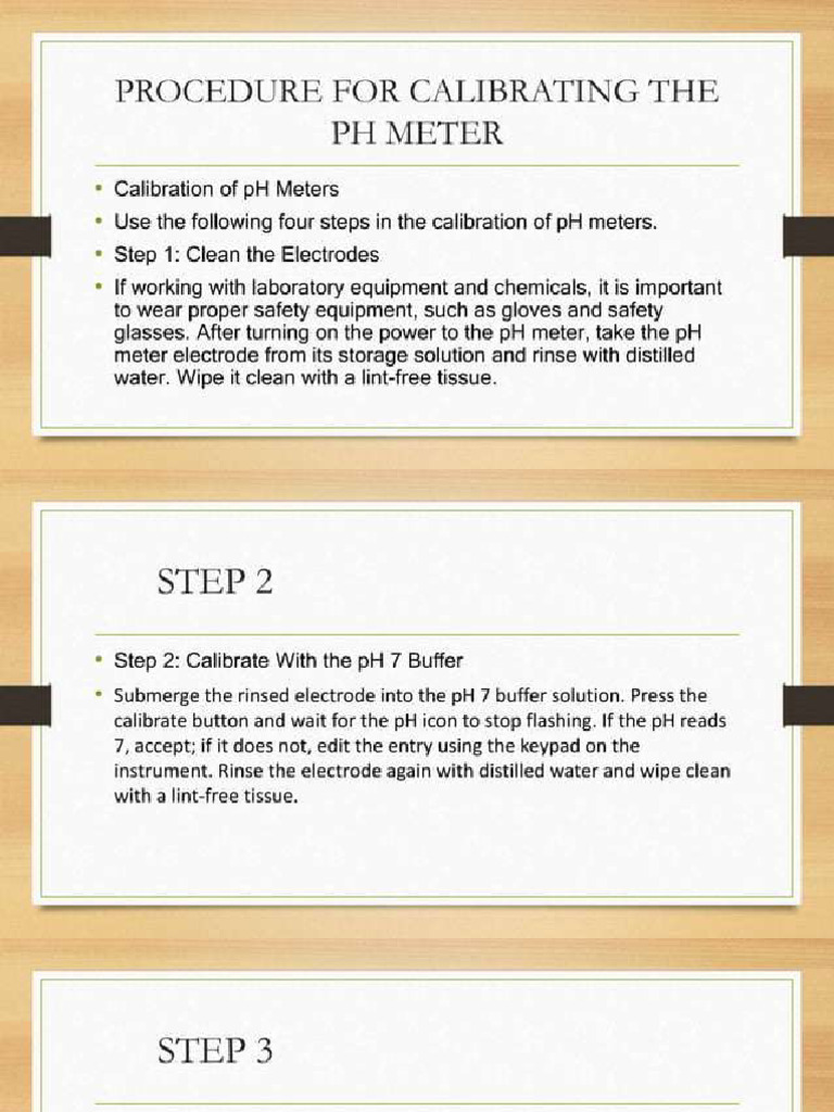 Calibration of PH Meter | PDF