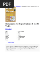 BSC Mathematics Books | PDF