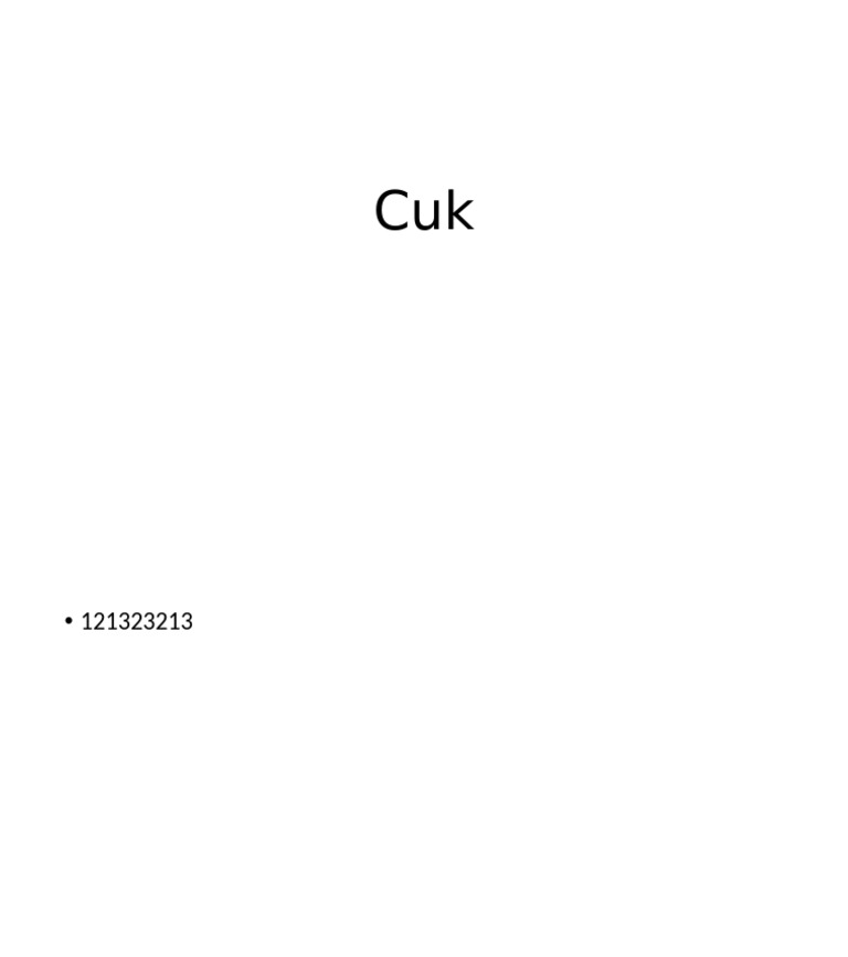 Cuk | PDF