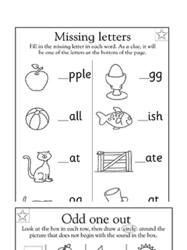 Beginning Letter Worksheet | PDF