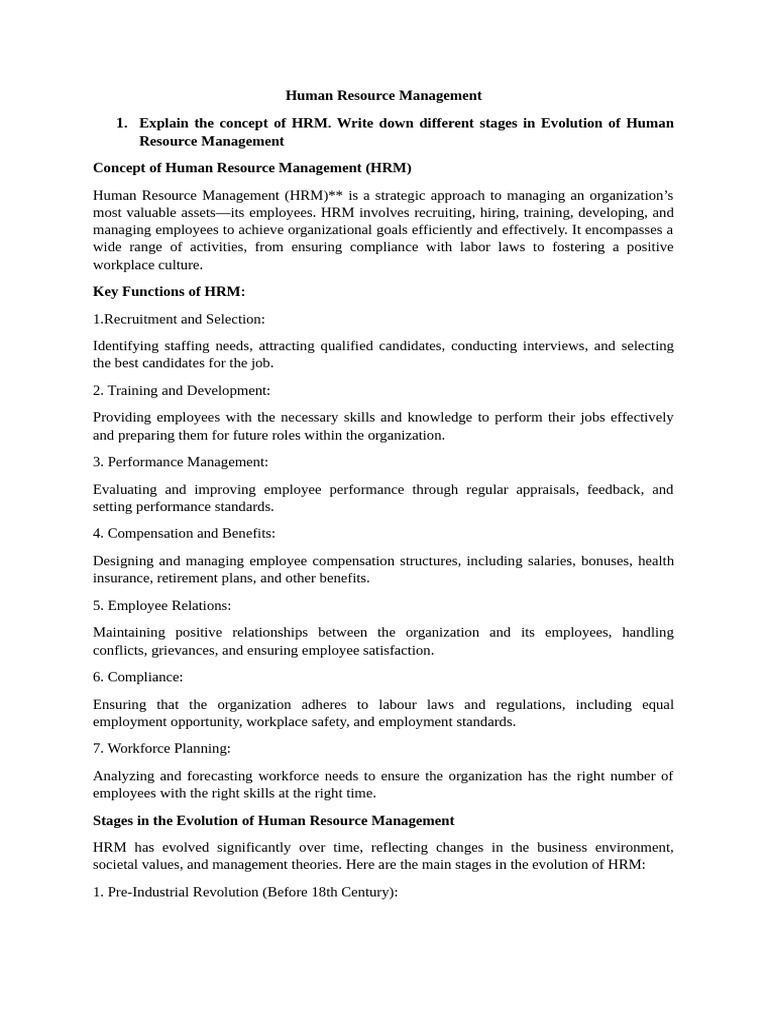 Human Resource Management | PDF | Human Resource Management | Compensation And Benefits