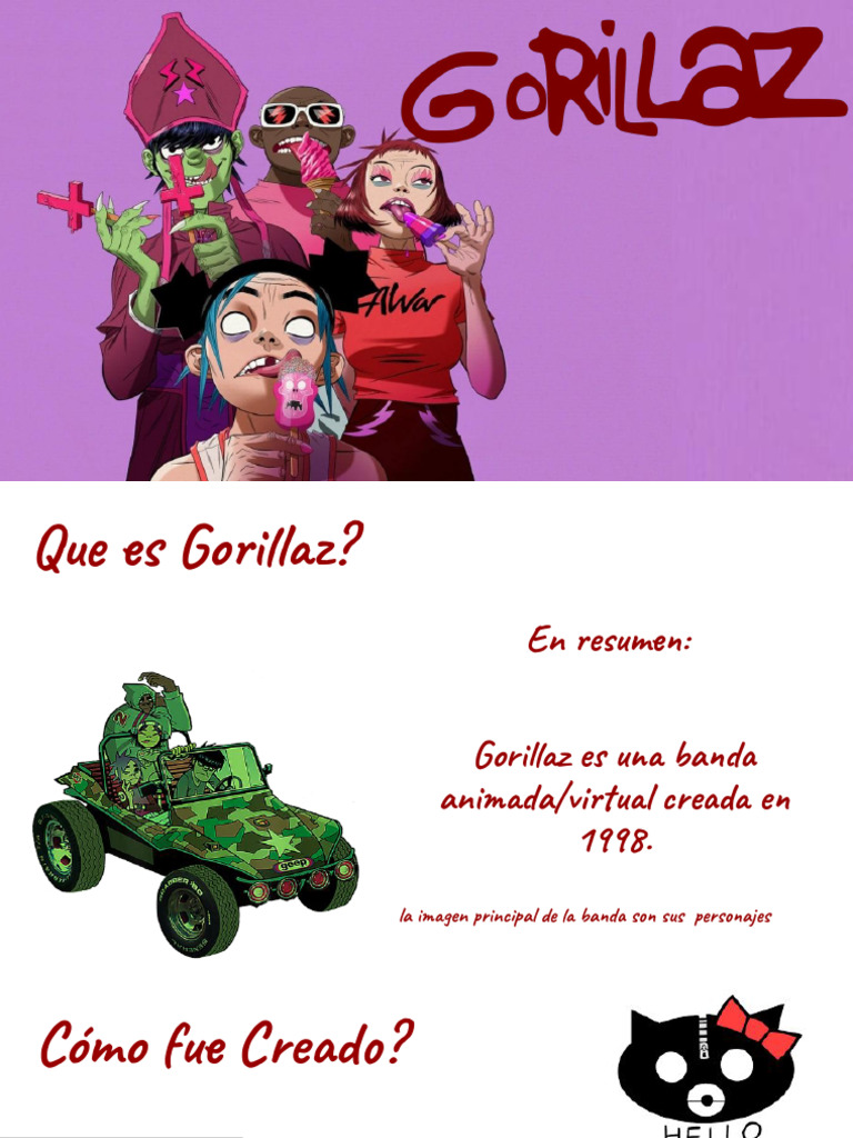 Gorillaz: Banda Virtual y Su Música Única | PDF