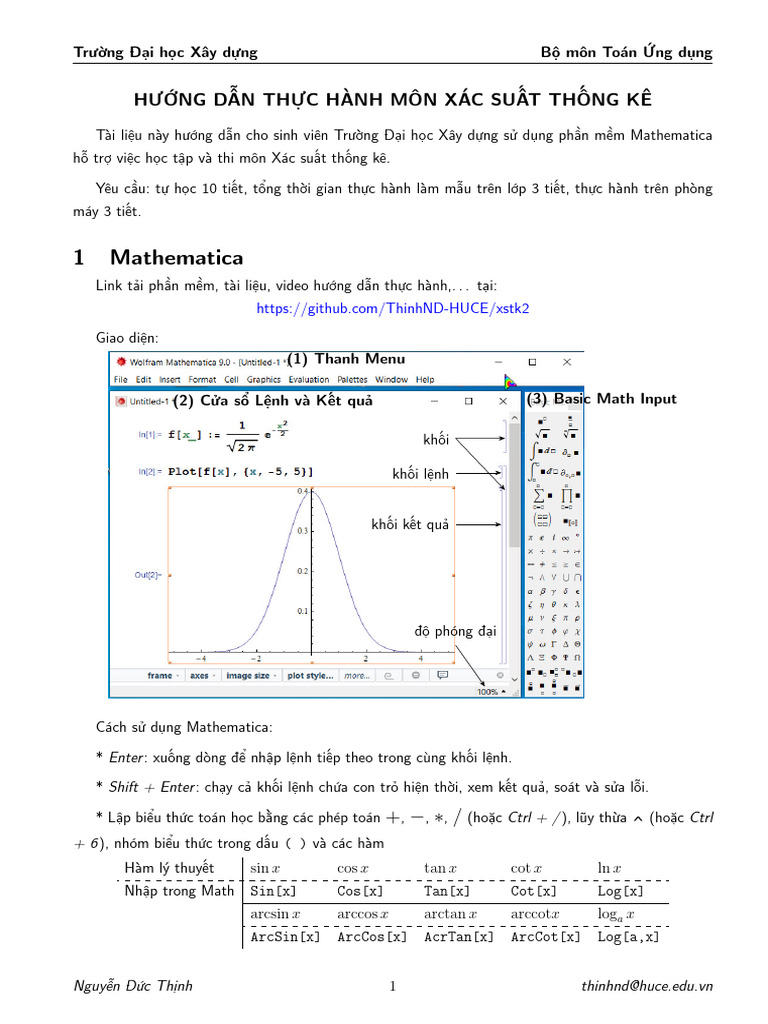 Thuc Hanh Mathematica Excel | PDF
