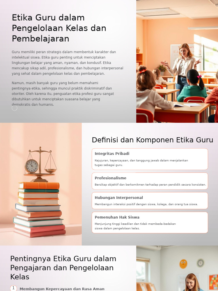 Etika Guru Dalam Pengelolaan Kelas Dan Pembelajaran | PDF