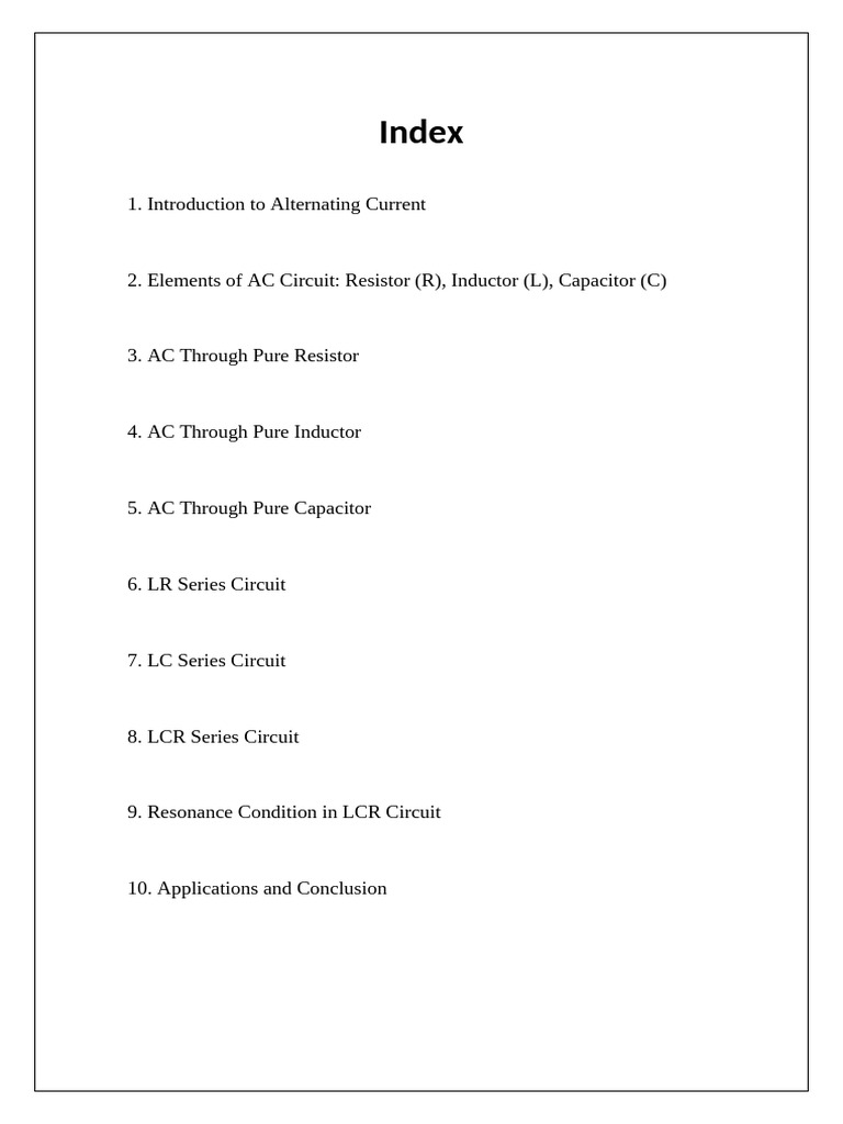 Resonance in LCR AC Circuits | PDF | Electrical Network | Inductor