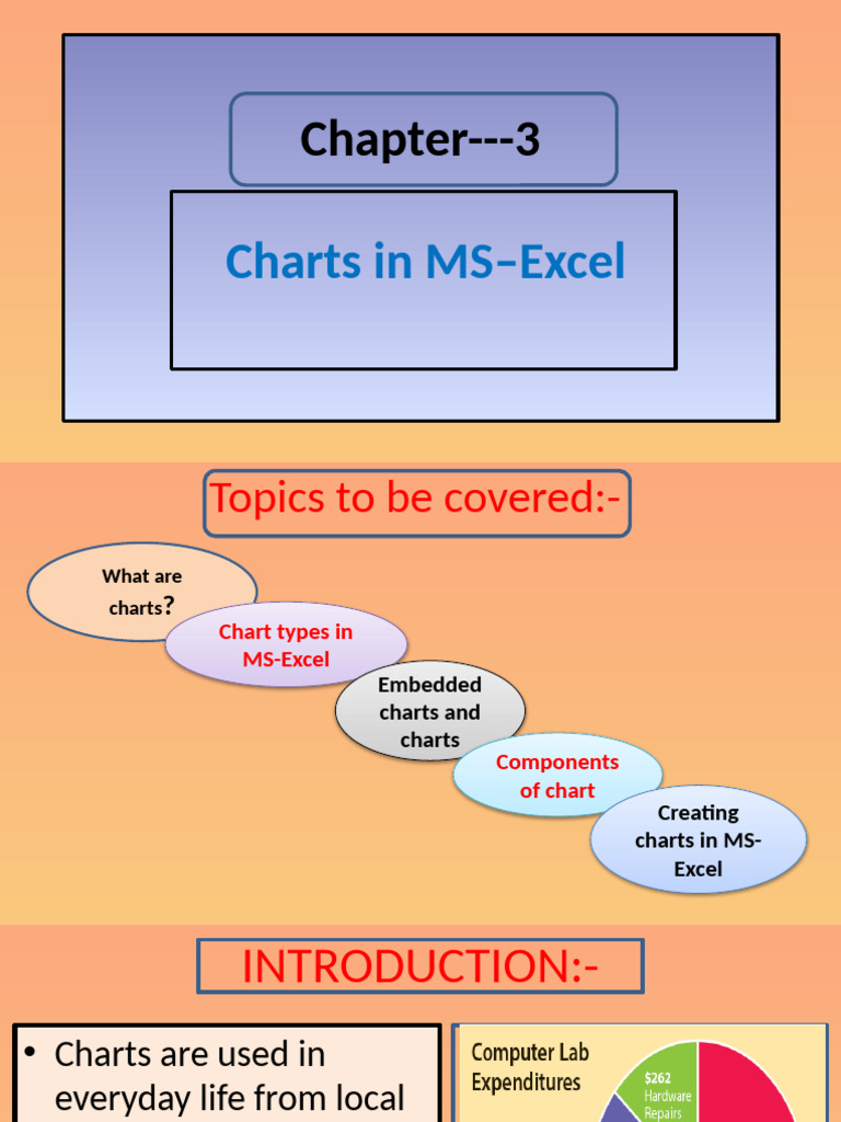 Components of Charts in MS Excel | PDF | Chart | Pie Chart