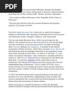 History of Myanma Alin Newspaper | PDF | Myanmar | Politics Of Myanmar