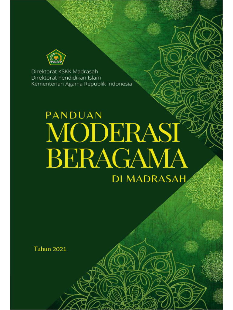 Panduan Moderasi Beragama di Madrasah | PDF