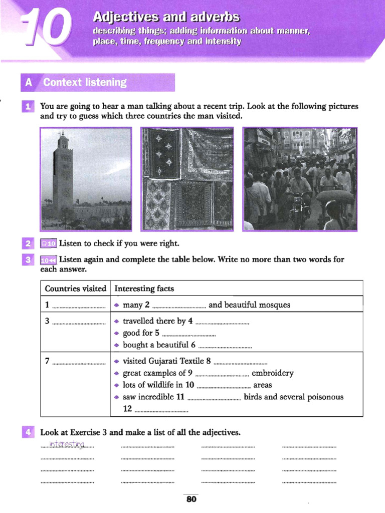 Unit 10 - Adjectives and Adverbs - Grammar and Reading | PDF