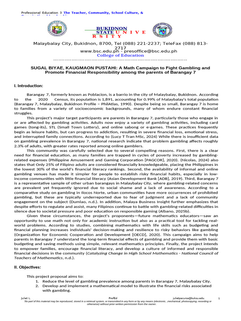 ProfE 3 Final Requirement Project Proposal 1 | PDF | Evaluation | Focus Group